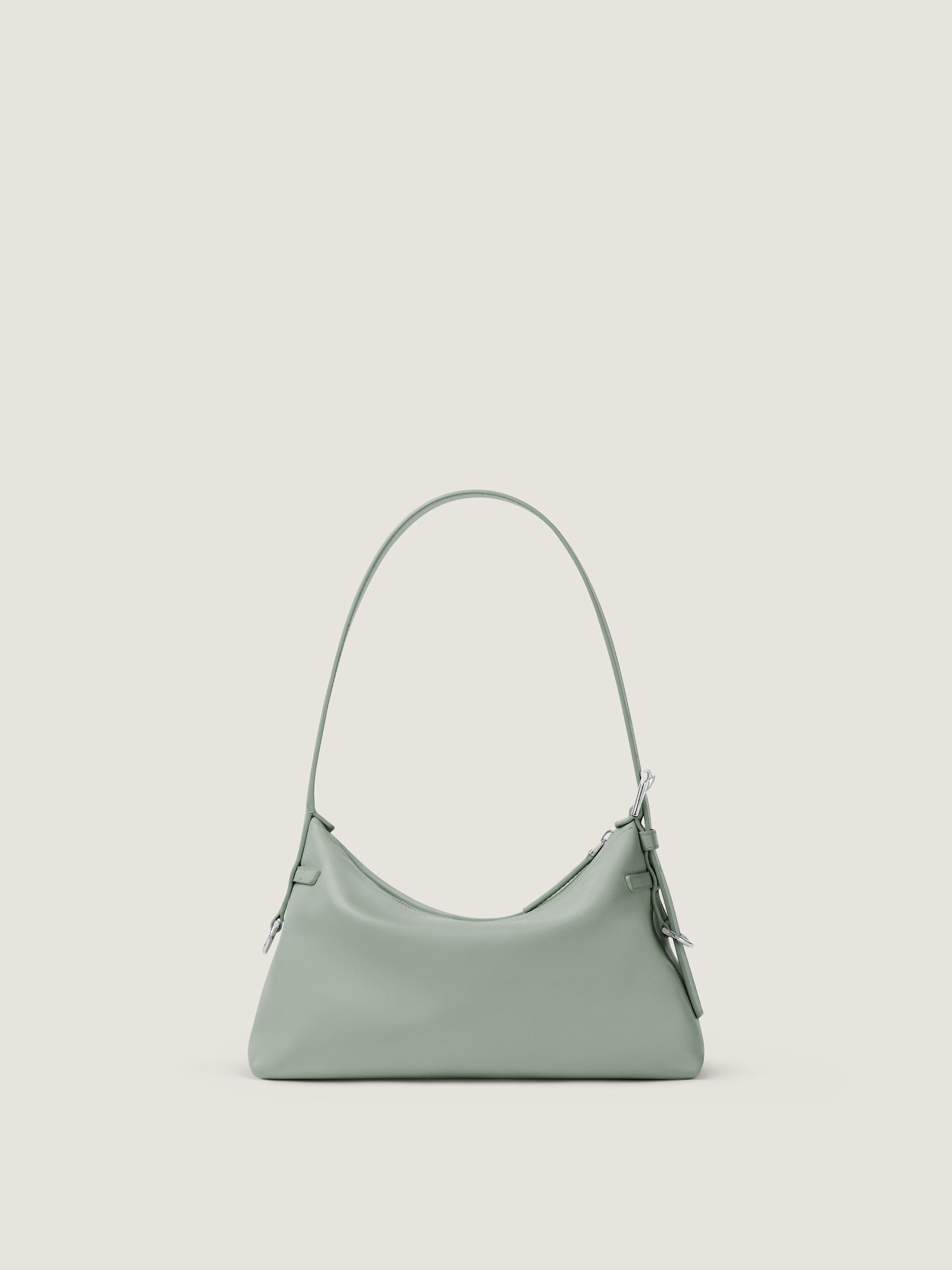 Mini Voyou bag in shiny leather in - greyish green - BB514XB2AD-325 ...