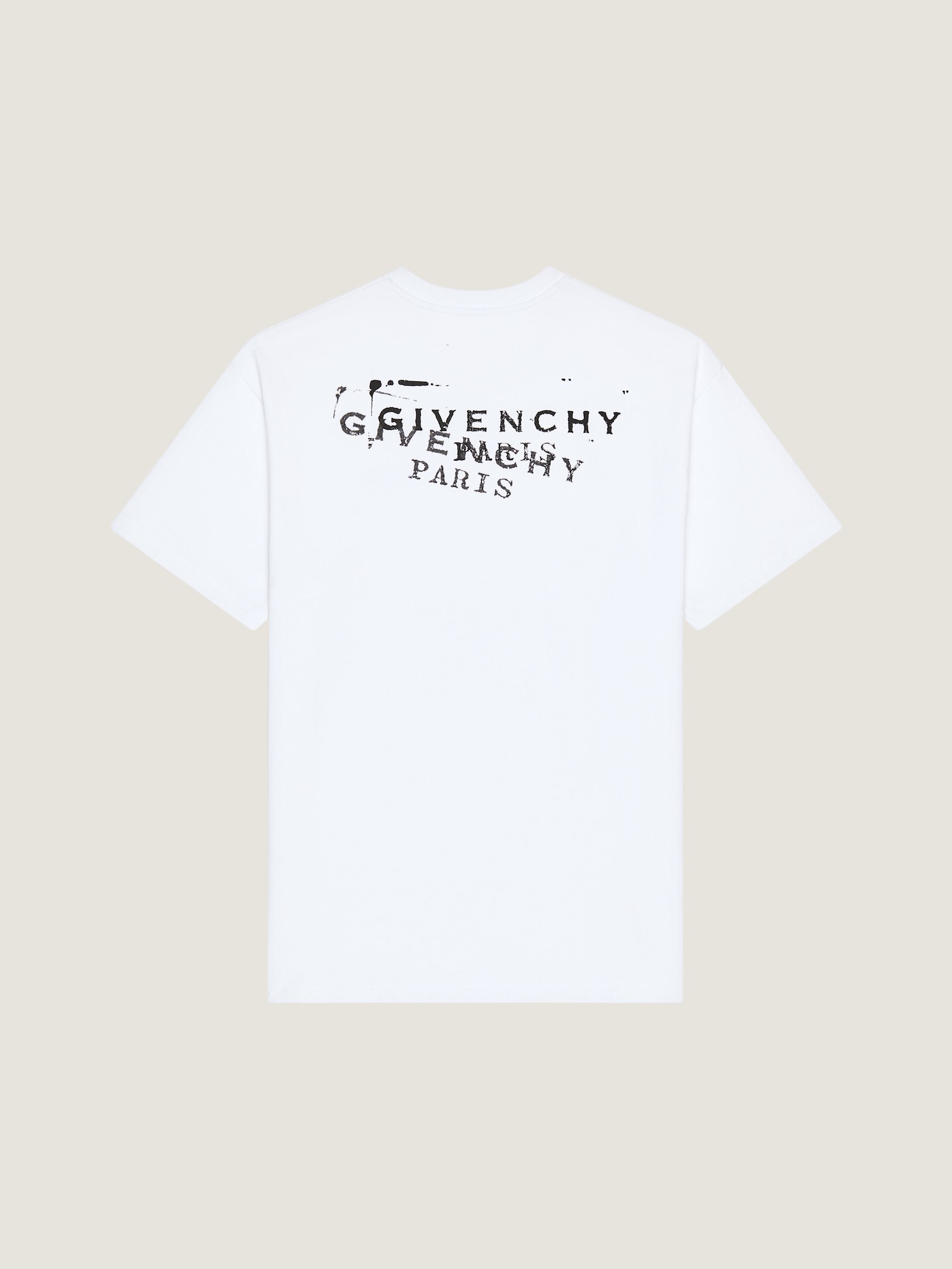 T-shirt in cotton with GIVENCHY Stamp print - white in - white | Givenchy US