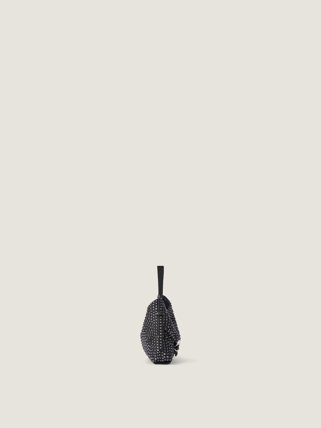 Nano Voyou bag in leather with strass in - black - BB60PTB2DQ-001 ...