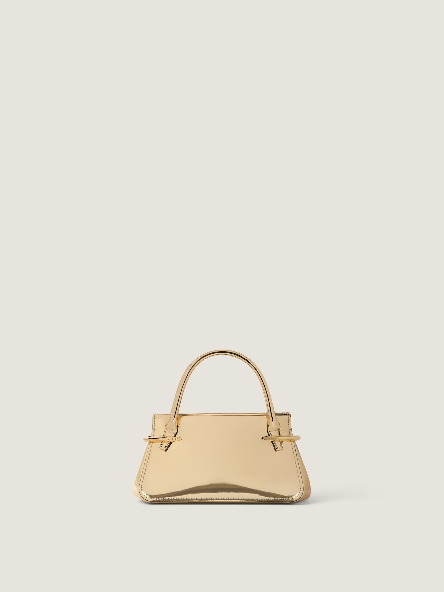 Mini Pinch bag in mirror effect leather - golden in - golden ...