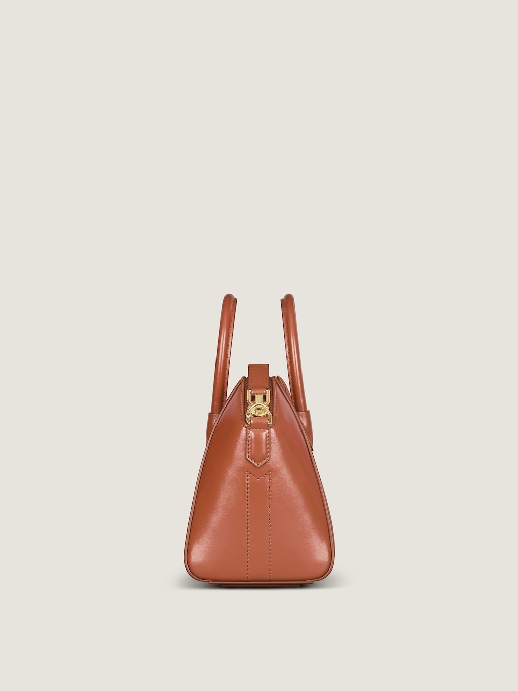 Mini Antigona bag in Box leather in - caramel brown | Givenchy