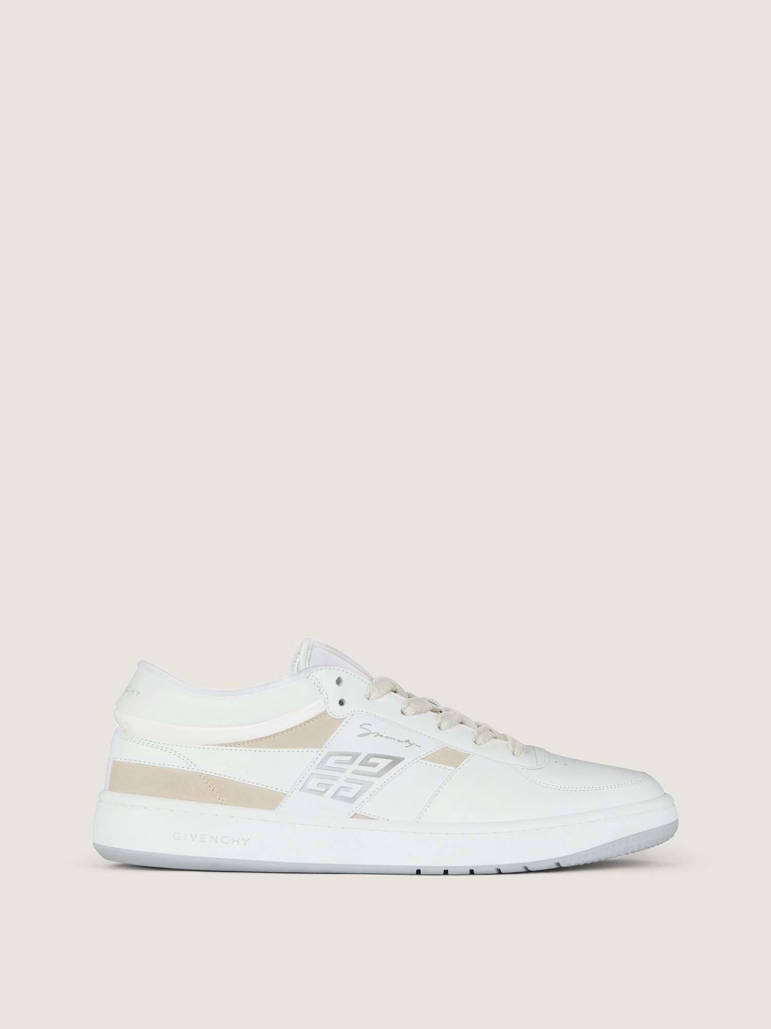 G Move sneakers in mixed leathers in - white/beige | Givenchy