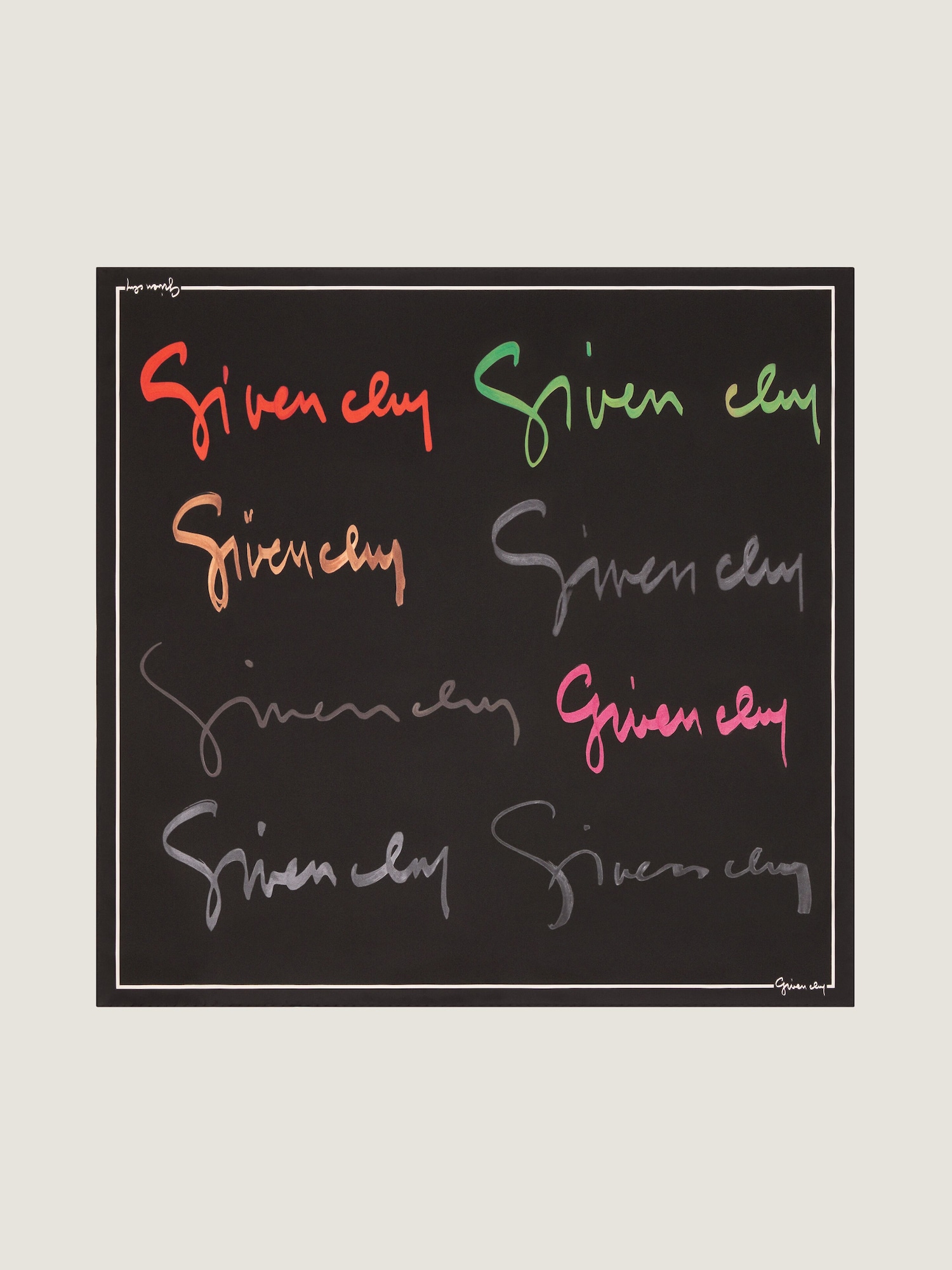 GIVENCHYシグネチャー シルク マルチカラー スクエアスカーフ | Givenchy JP | Givenchy