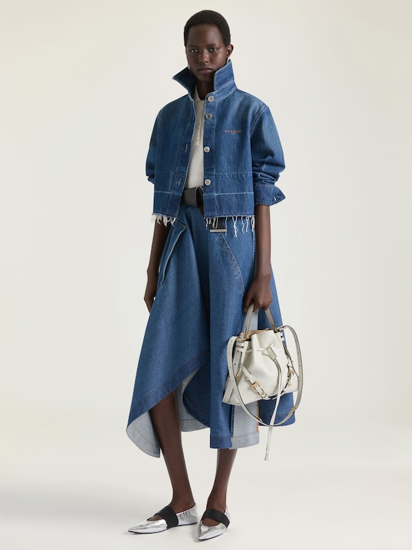 Shirt in medium blue denim in - medium blue - BW61N3517B-420 | Givenchy DE