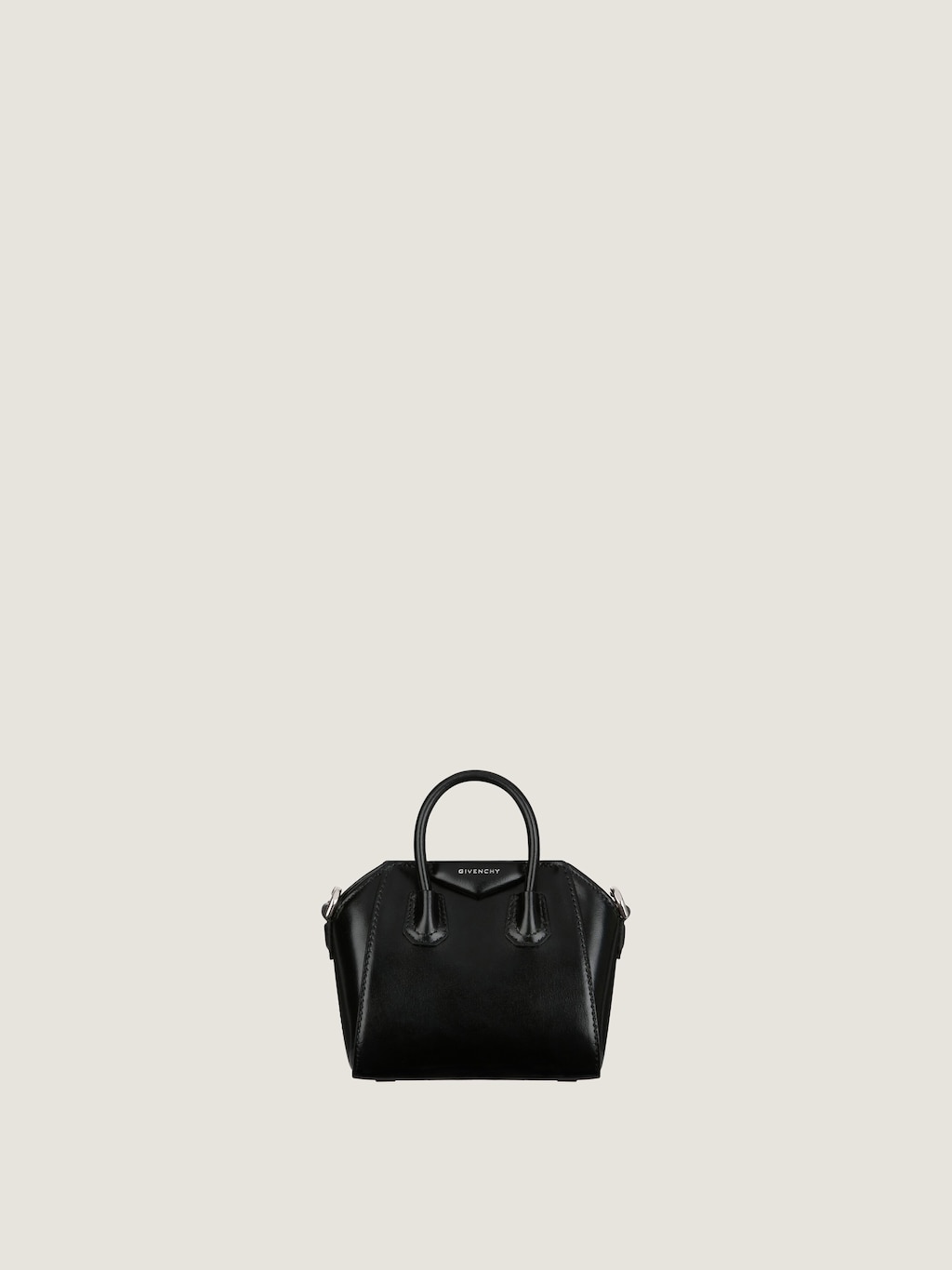 Micro Antigona bag in Box leather in - black | Givenchy