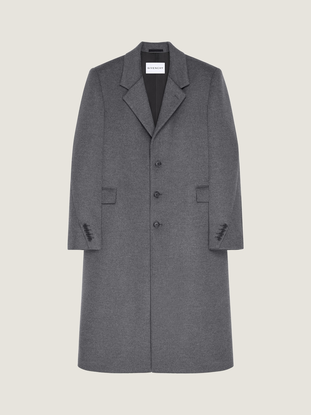 Couture Seam coat in wool and cashmere in - grey mix - BMC09P163S-067 ...