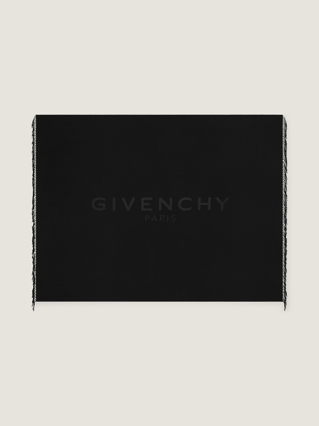 GIVENCHY Paris blanket in wool in - black - BGZ059G00Z-001 | Givenchy