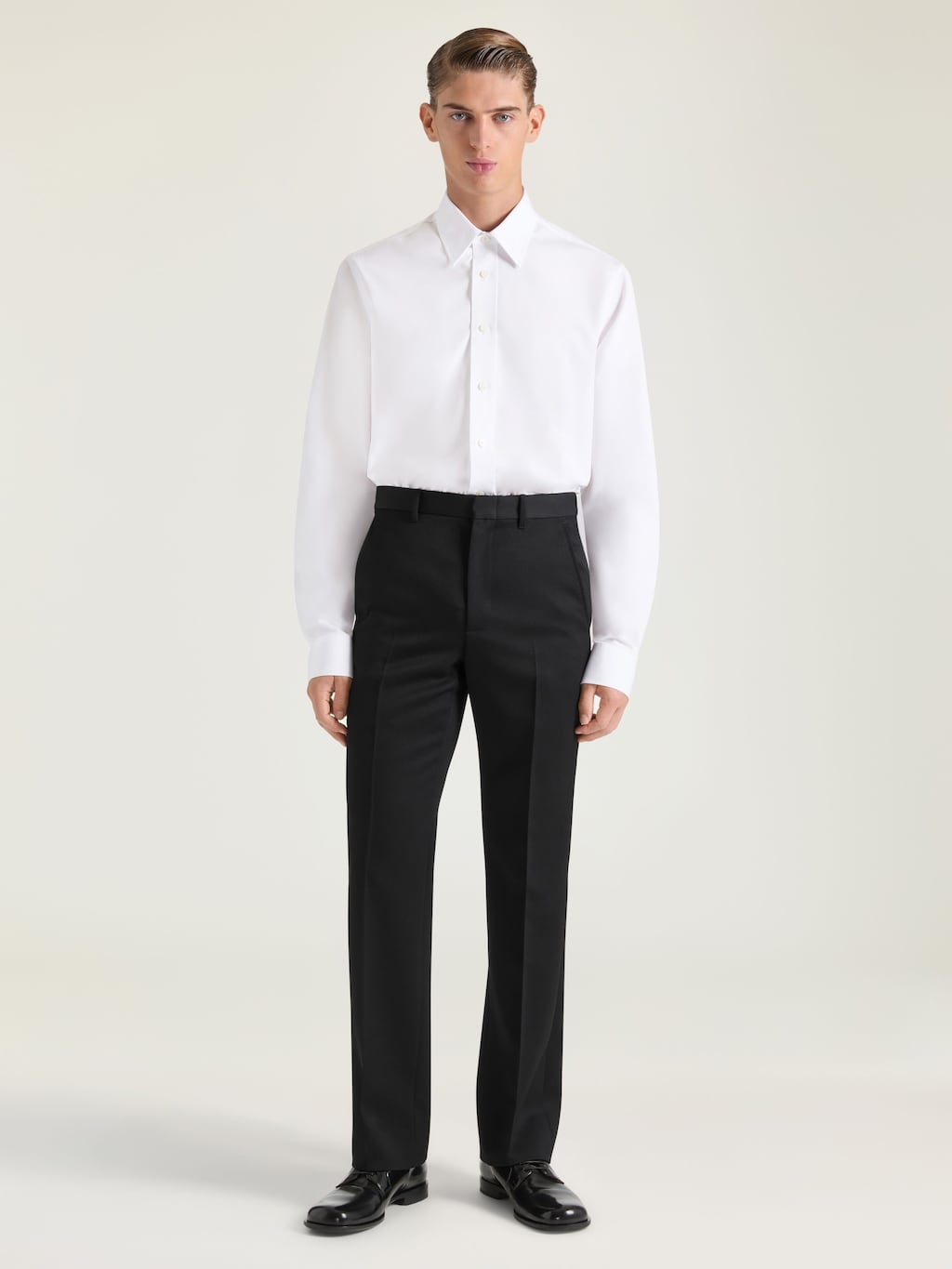 Straight leg tailored trousers in wool | Givenchy NAL | Givenchy