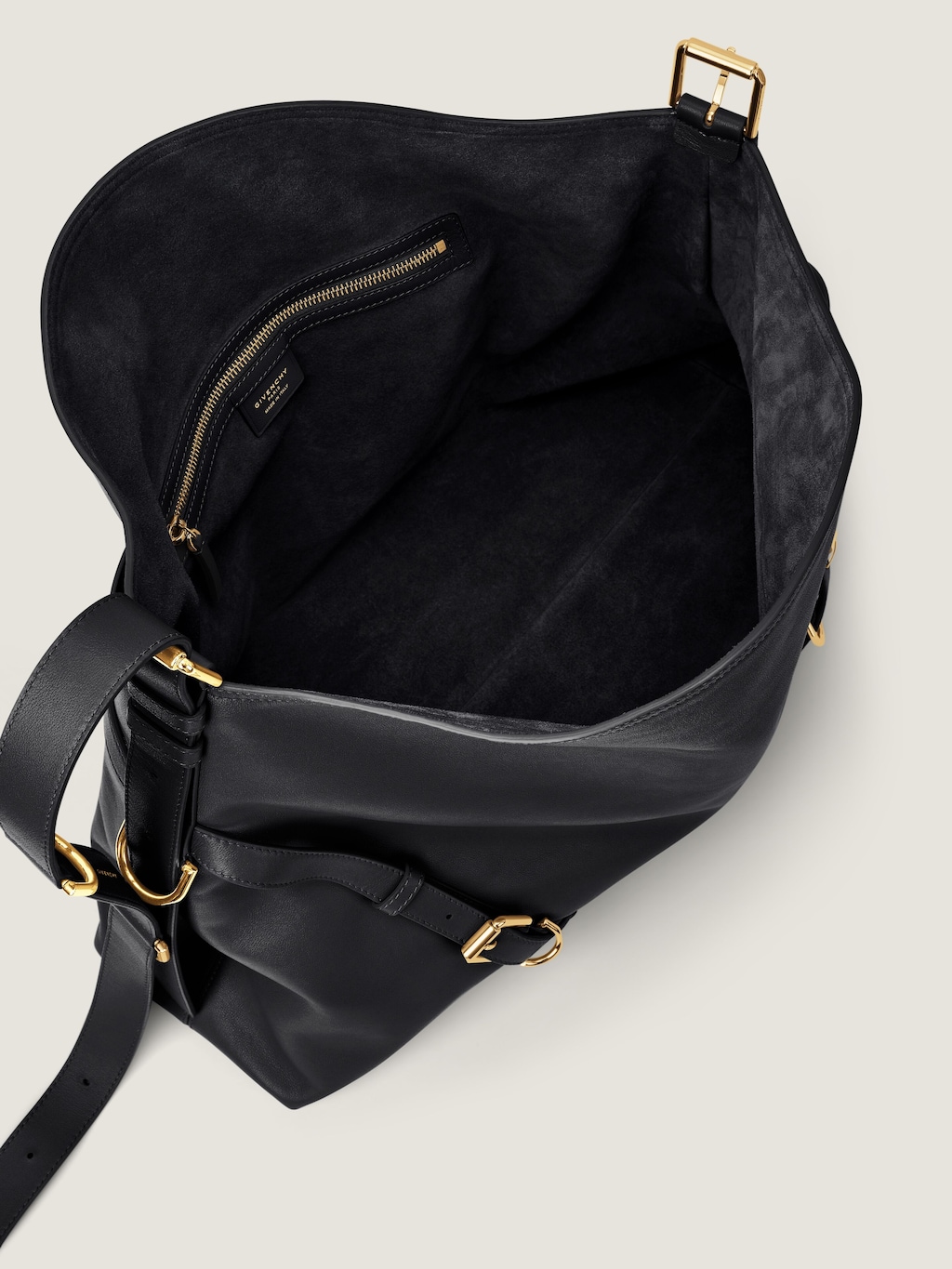 Large Voyou bag in shiny leather in - black | Givenchy