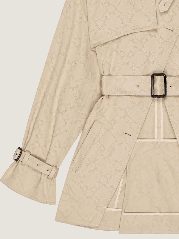 Trench-coat in monogram 72 cotton in - light beige | Givenchy US