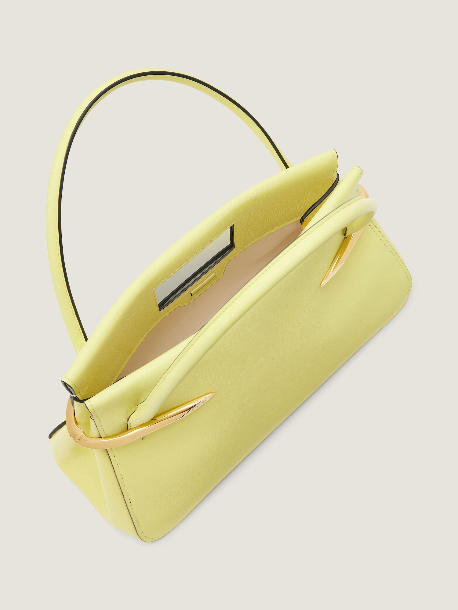 Medium Pinch bag in leather in - acid yellow | Givenchy