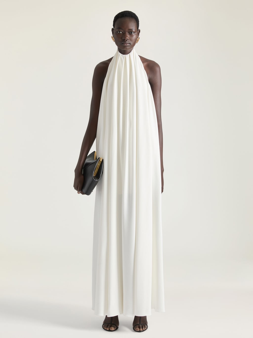 Halterneck evening dress in crepe cady | Givenchy US | Givenchy