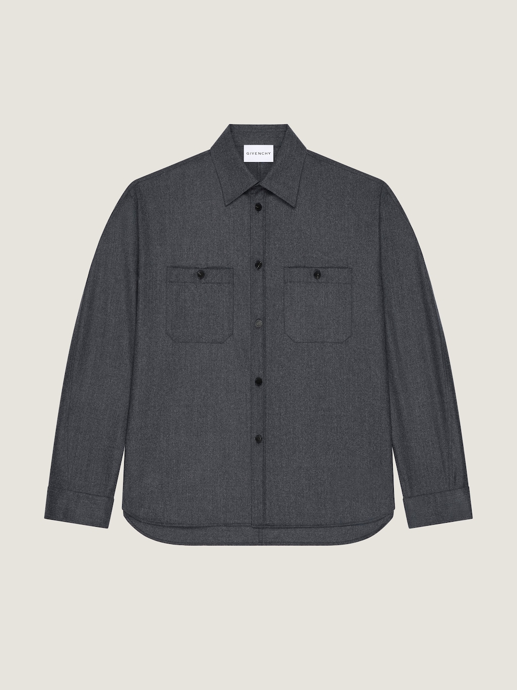 Couture Seam overshirt in flannel in - grey mix - BM618816BT-067 ...