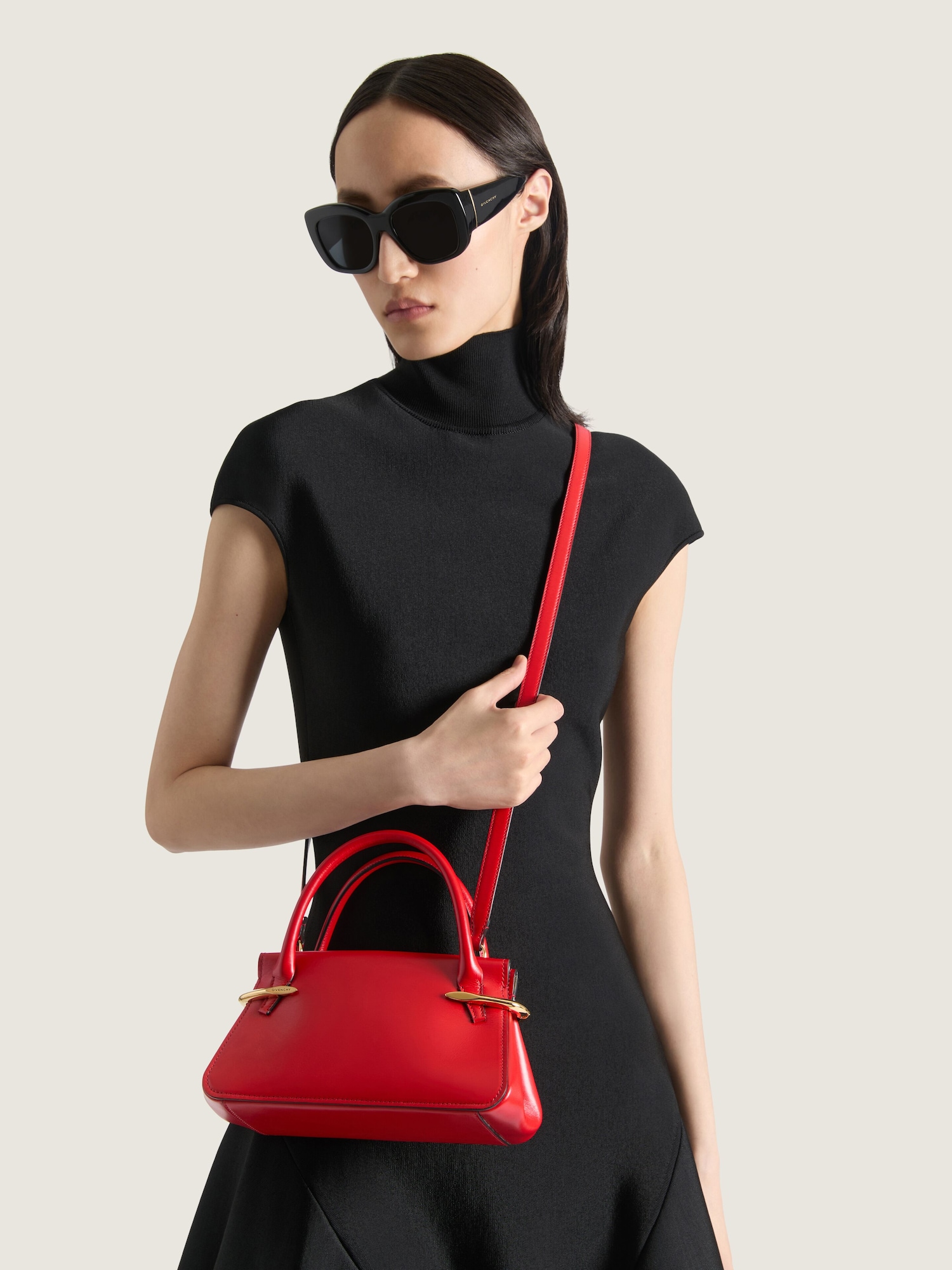 Mini Pinch bag in leather - deep red in - deep red - BB515JB2CN-699 ...