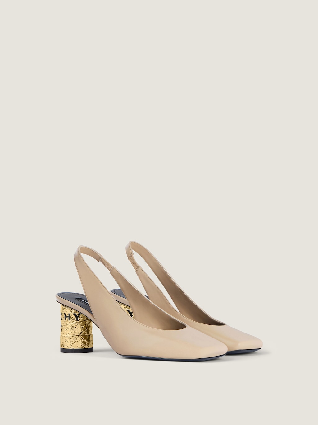 Tape slingbacks in leather in - beige - BE4056E1J7-250 | Givenchy