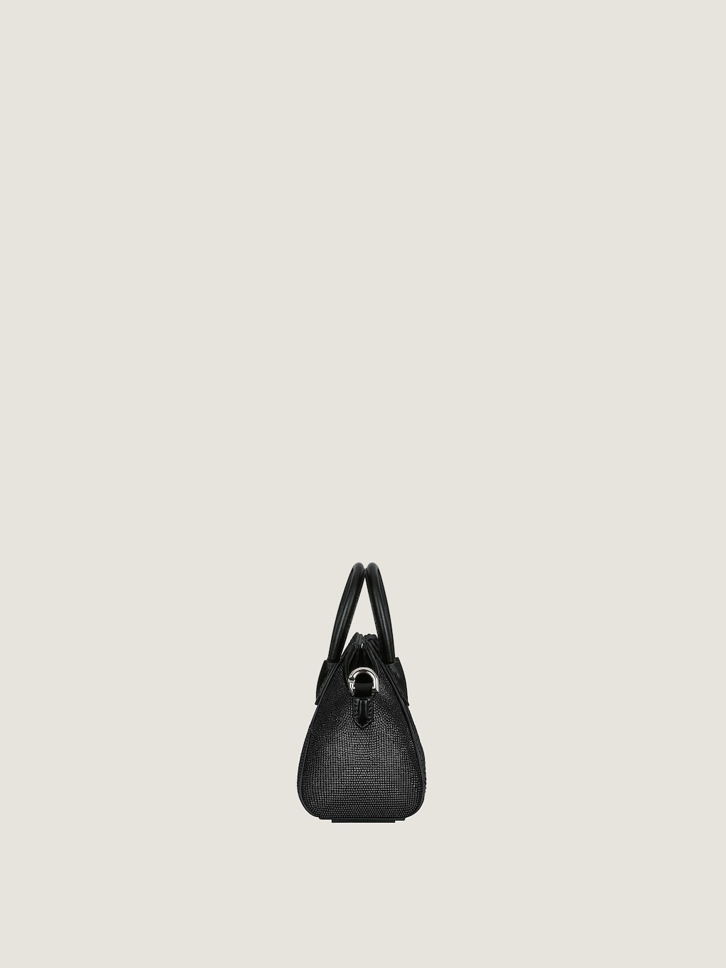 Micro Antigona bag in satin with strass in - black - BB60K4B1QC-001 ...