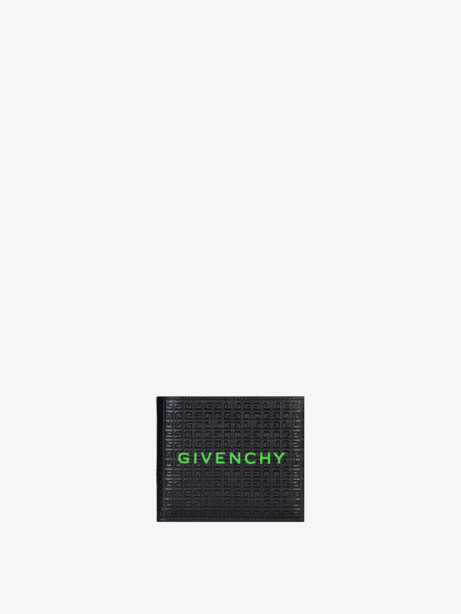 GIVENCHY wallet in 4G Micro leather in - black/green | Givenchy US