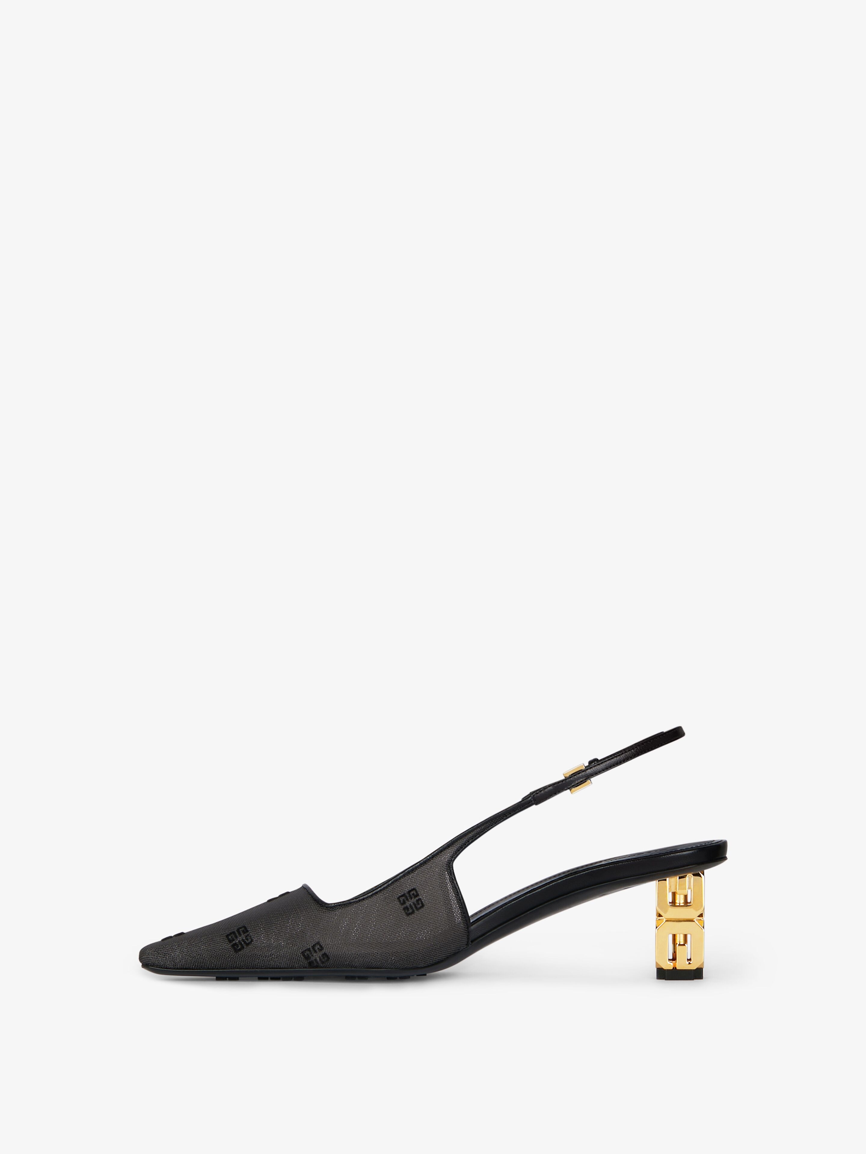 G Cube slingbacks in 4G mesh | Givenchy CA | Givenchy G Cube slingbacks in 4G mesh | Givenchy CA | Givenchy