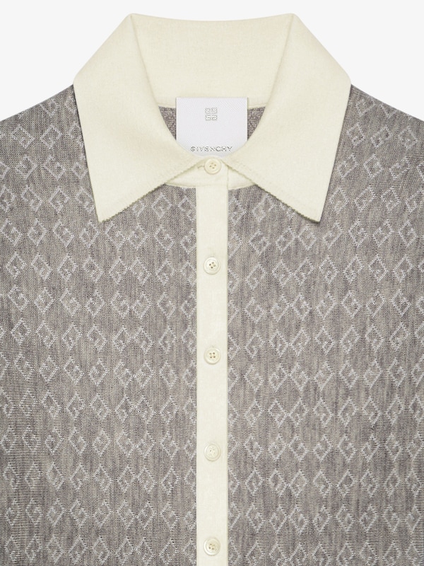 Polo dress in monogram 72 jacquard in - beige | Givenchy US