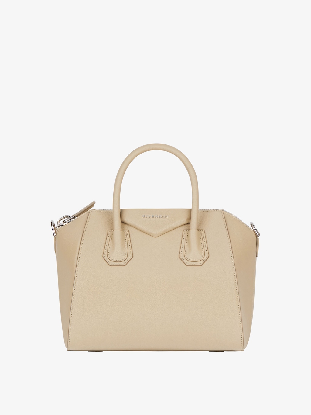 Small Antigona bag in grained leather - black | Givenchy US