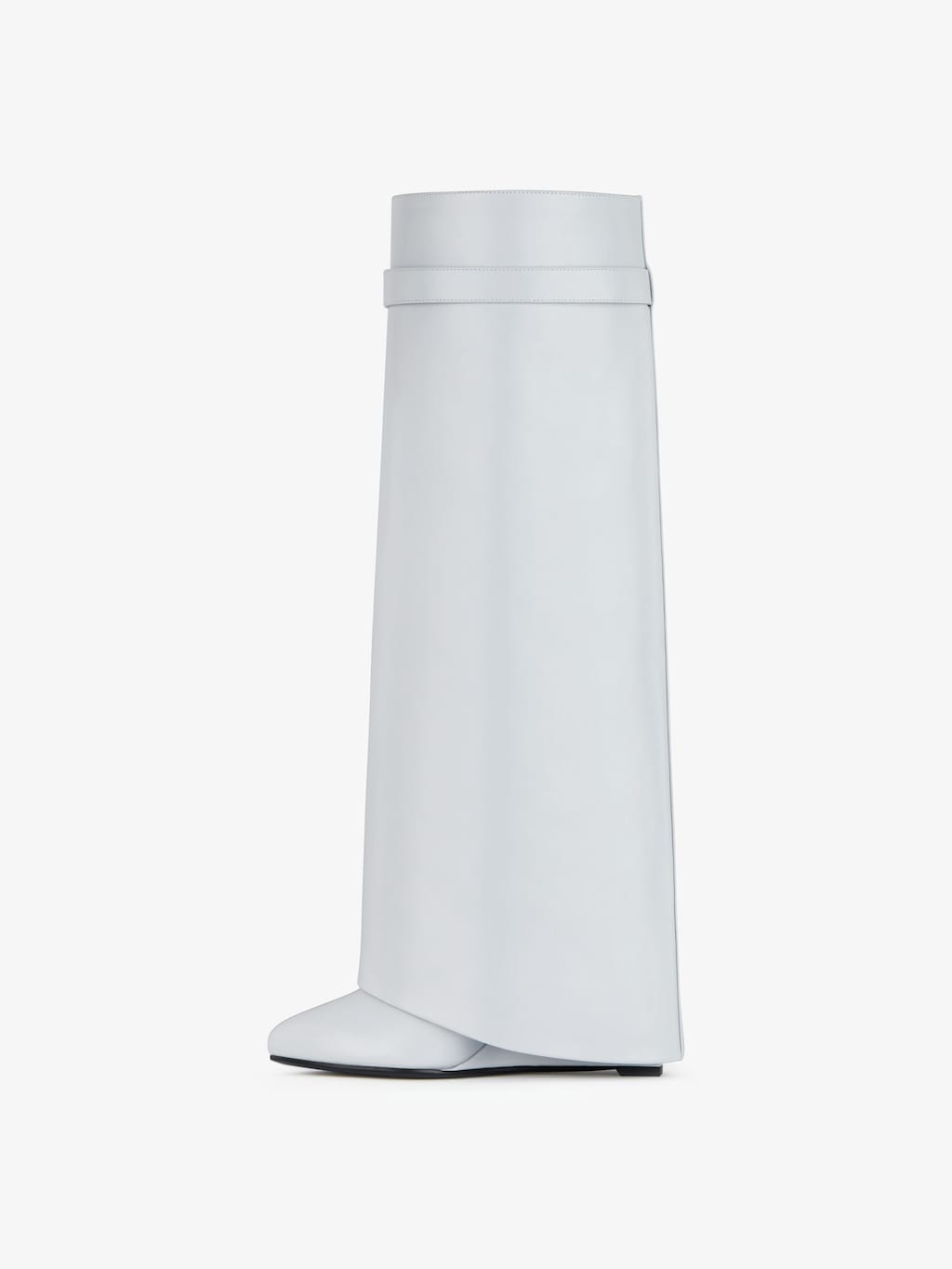 Shark Lock boots in Box leather in - grey light grey | Givenchy US