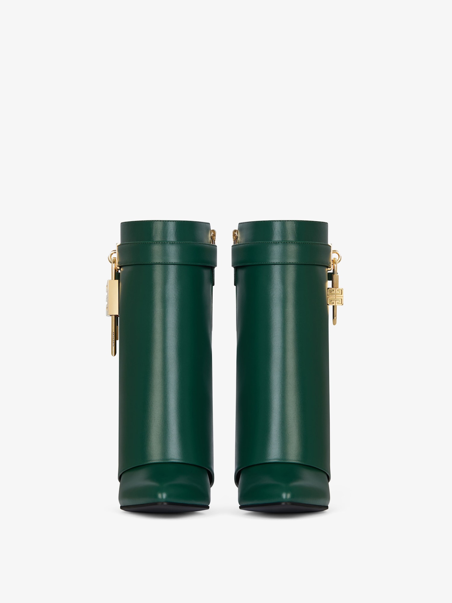 Shark Lock ankle boots in leather in - emerald green | Givenchy US