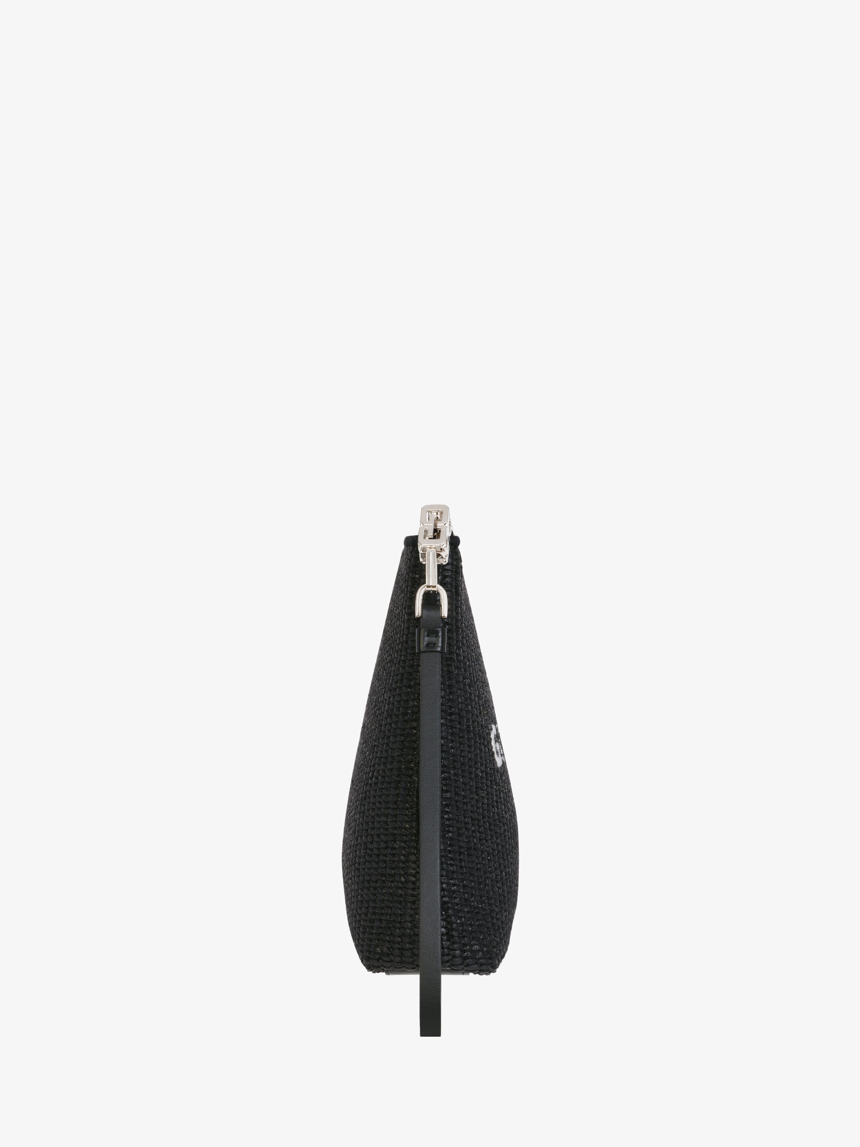 GIVENCHY travel pouch in raffia in - black | Givenchy US GIVENCHY travel pouch in raffia in - black | Givenchy US