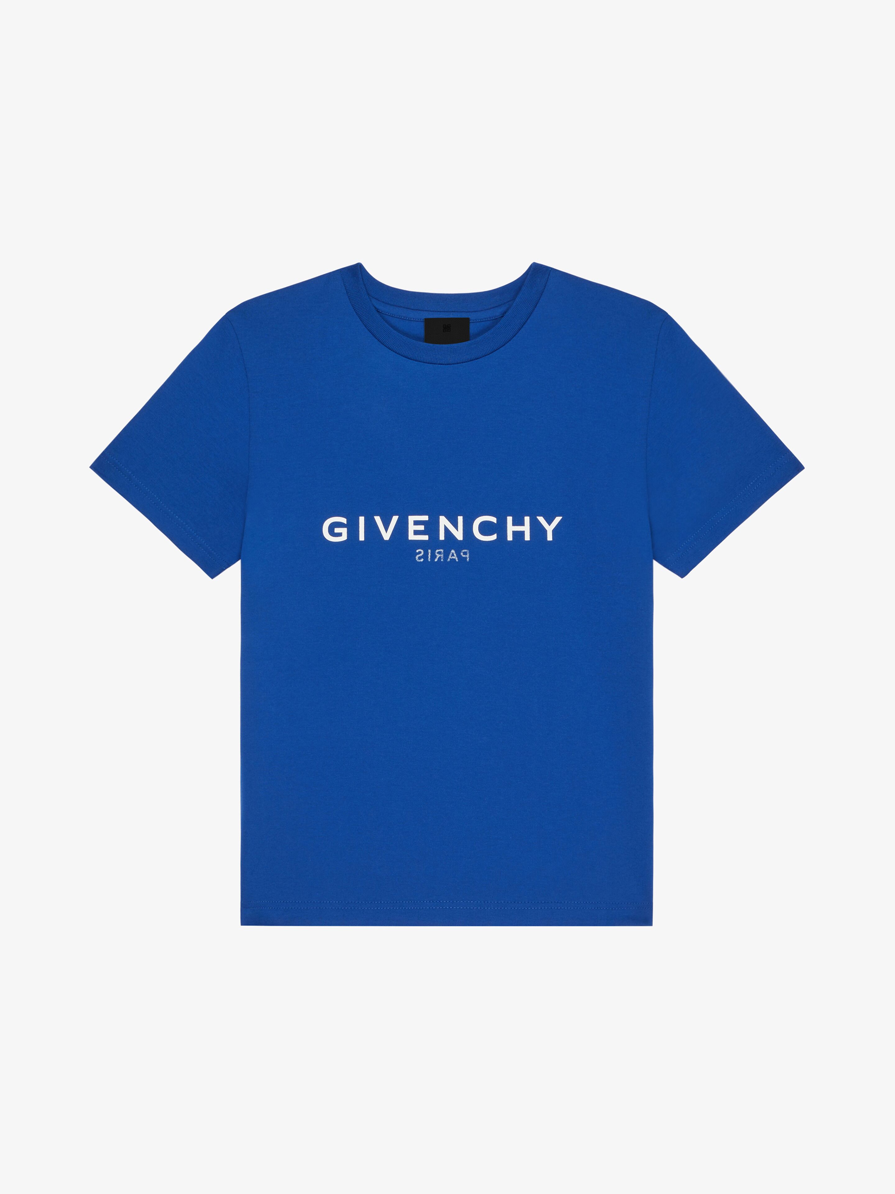 T shirt In Printed Jersey In Royal Blue Givenchy US T shirt In Printed Jersey In Royal Blue Givenchy US