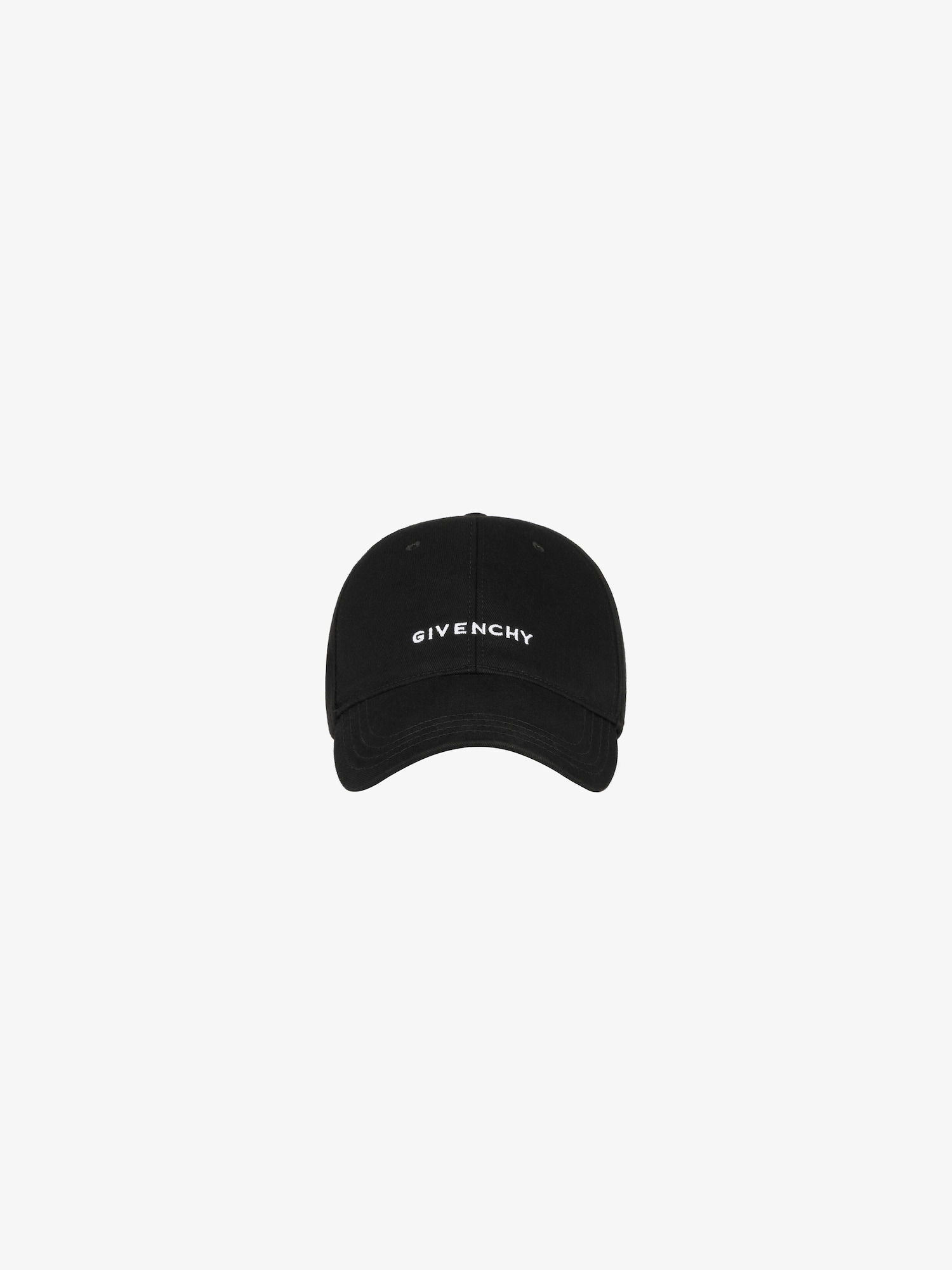 GIVENCHY embroidered cap in cotton in - black | Givenchy US
