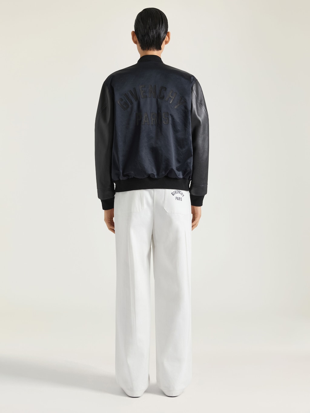 Bomber in satin and nappa leather | Givenchy ASI | Givenchy