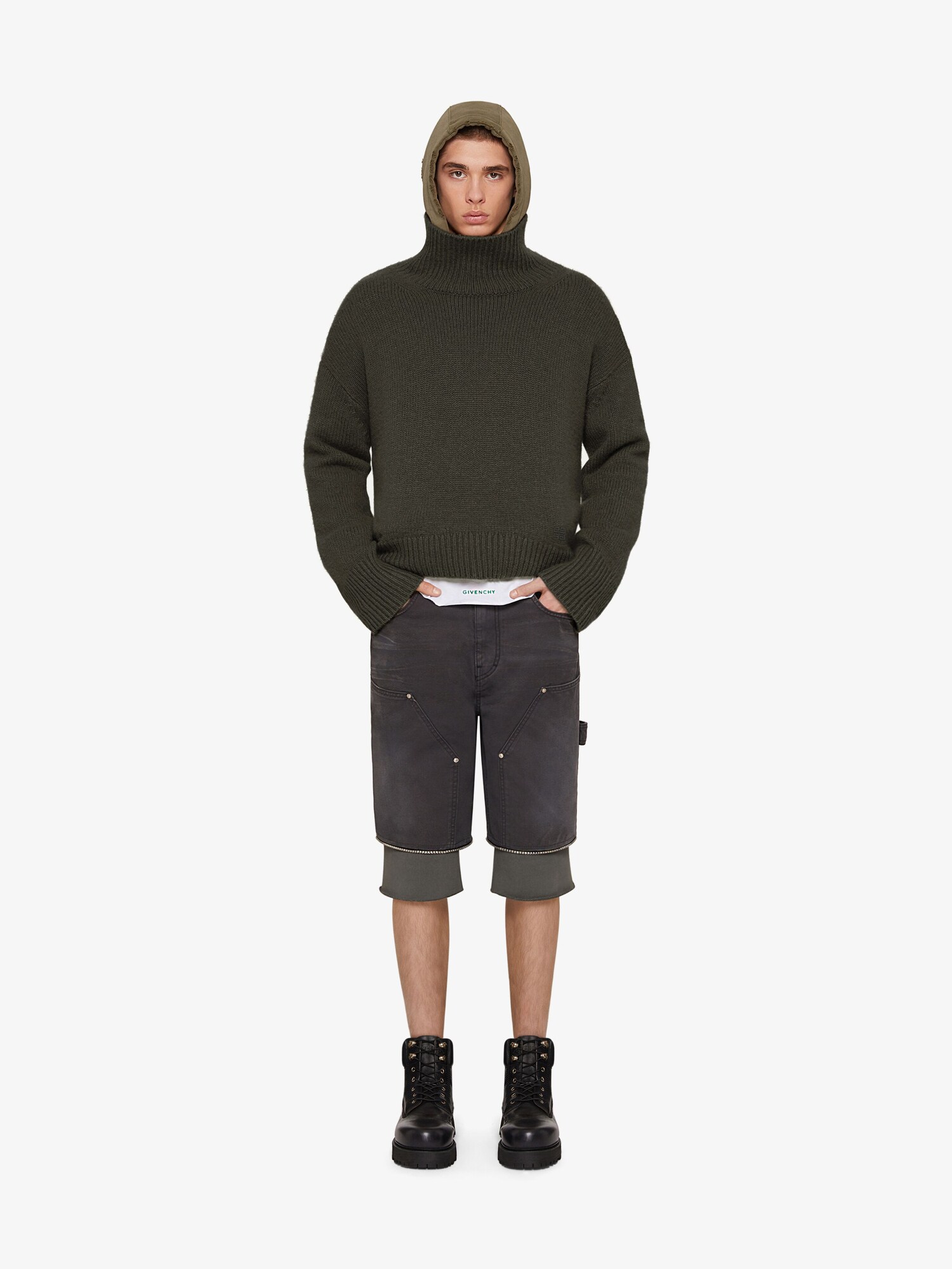 Oversized Turtleneck Sweater In Cashmere Givenchy US Givenchy oversized-turtleneck-sweater-in-cashmere-givenchy-us-givenchy