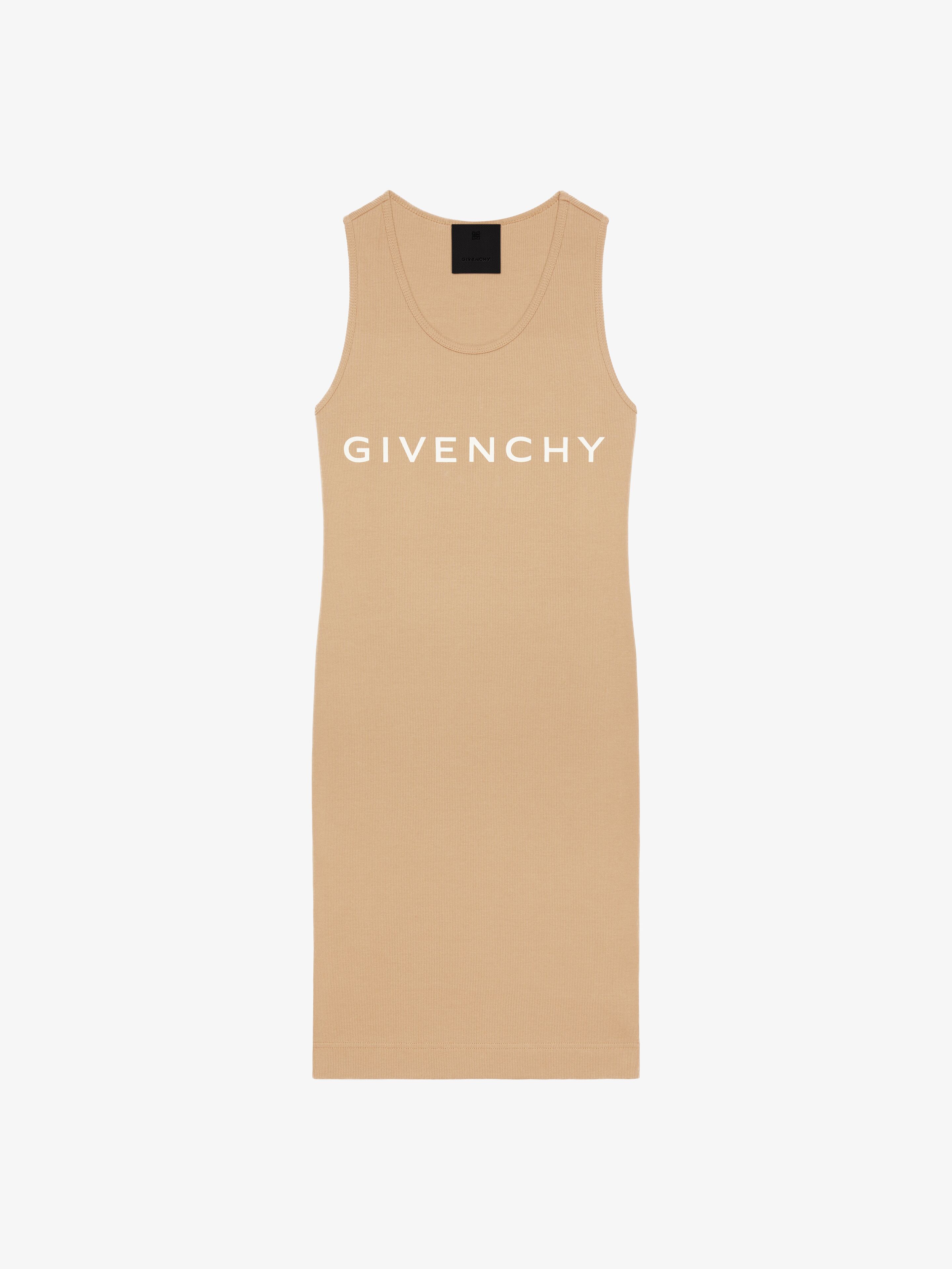 GIVENCHY Archetype Tank Dress In Jersey In Beige Cappuccino Givenchy US GIVENCHY Archetype Tank Dress In Jersey In Beige Cappuccino Givenchy US