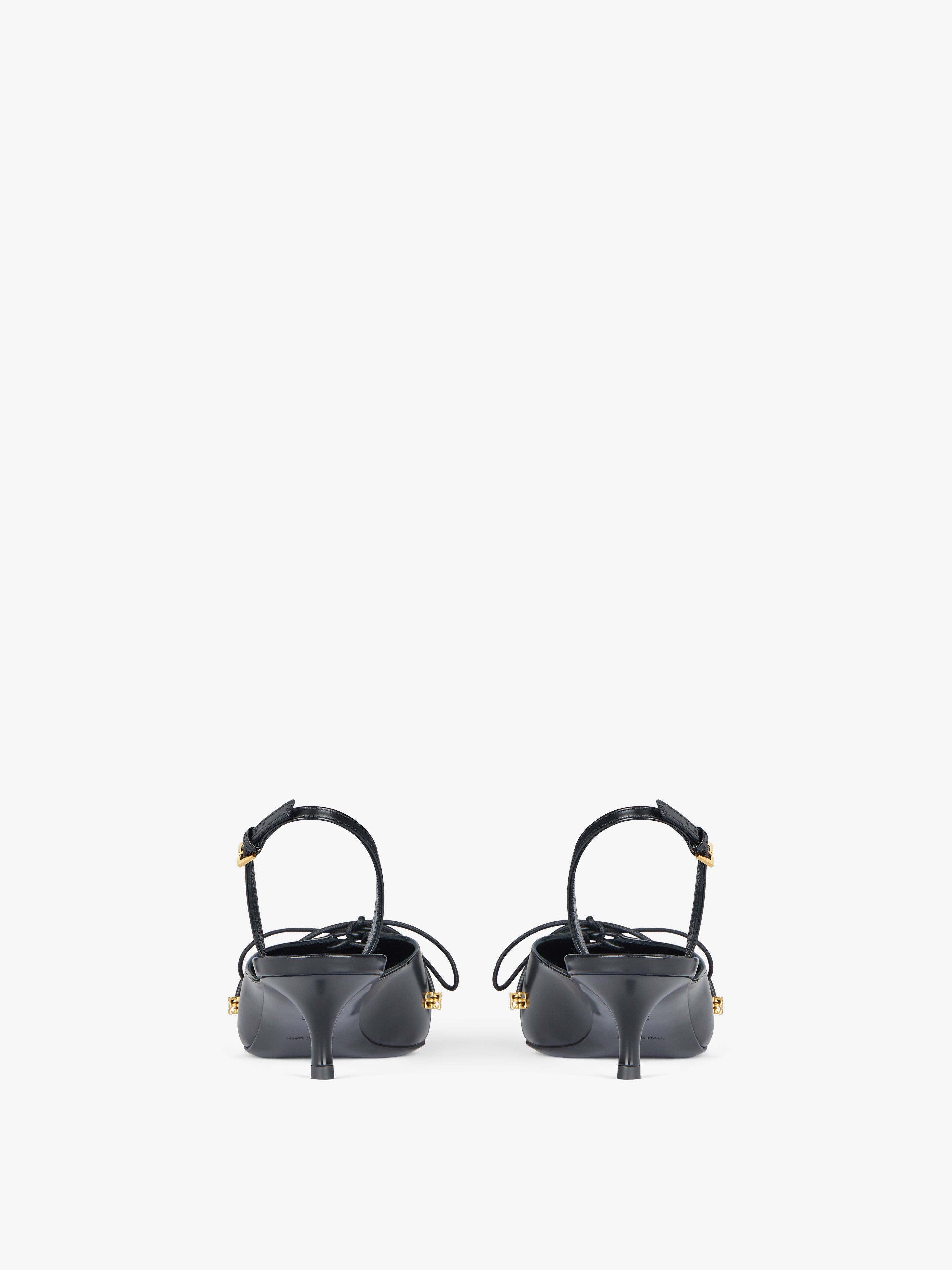 Lace-up slingbacks in leather | Givenchy CA | Givenchy Lace-up slingbacks in leather | Givenchy CA | Givenchy