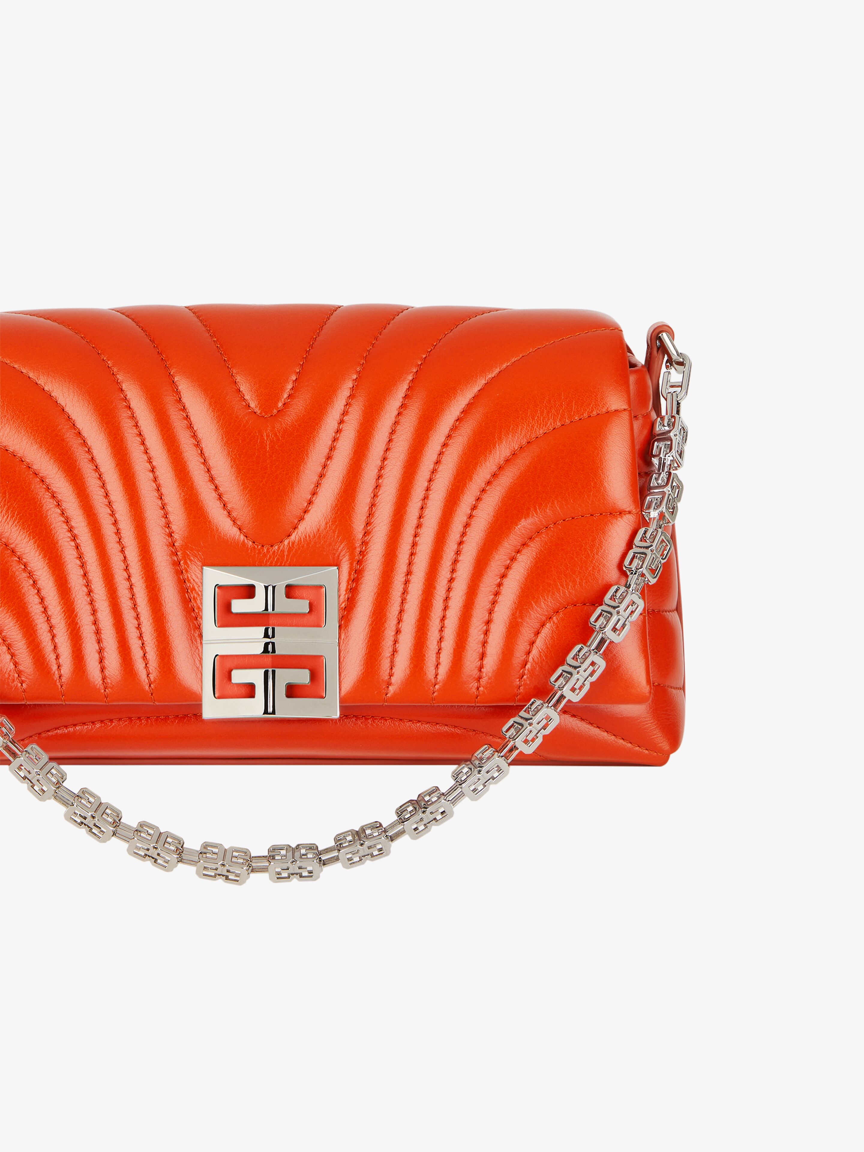 Small 4G Soft Bag In Quilted Leather Dark Orange Givenchy US Small 4G Soft Bag In Quilted Leather Dark Orange Givenchy US