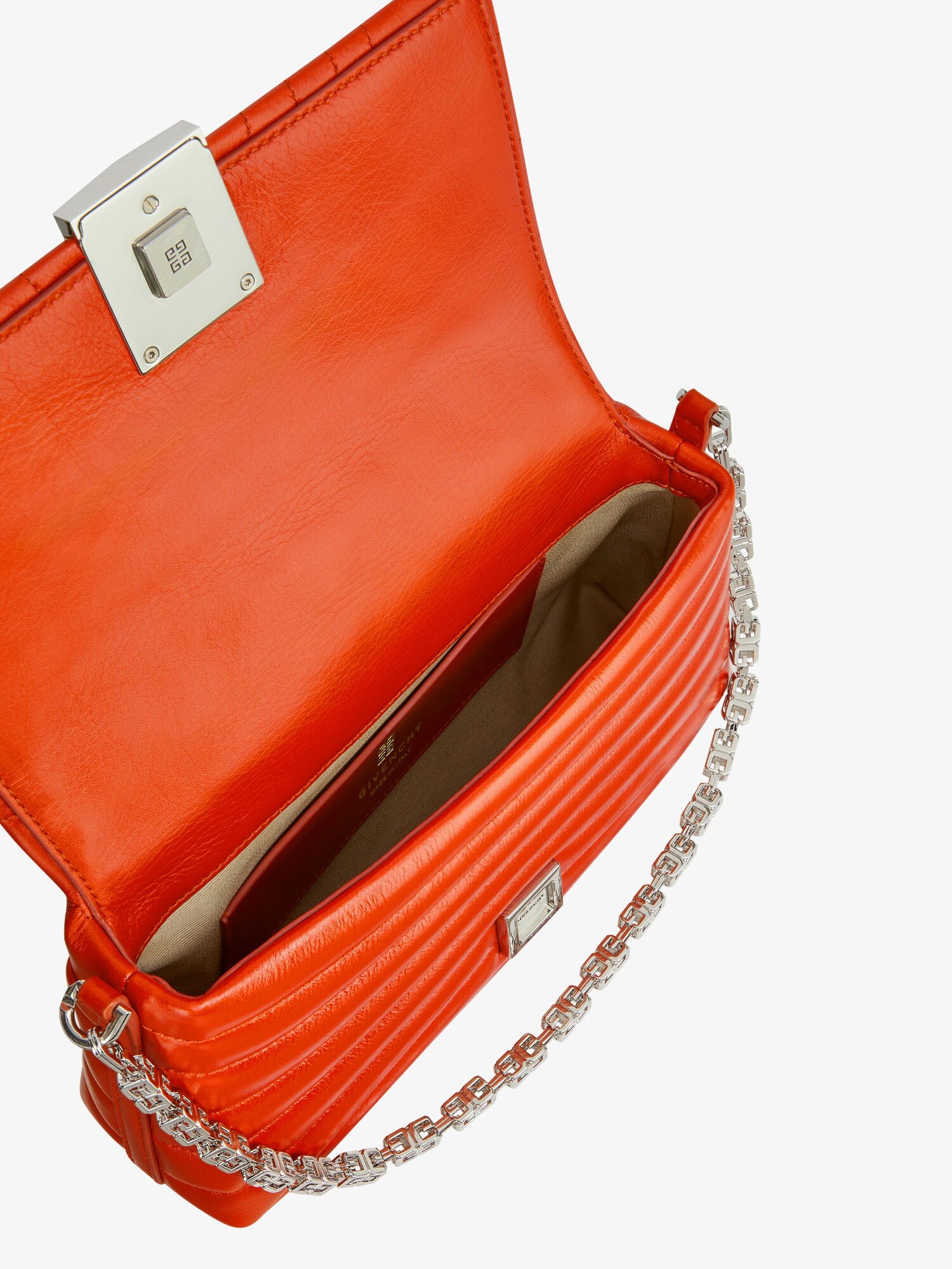 Small 4G Soft Bag In Quilted Leather Dark Orange Givenchy US small-4g-soft-bag-in-quilted-leather-dark-orange-givenchy-us